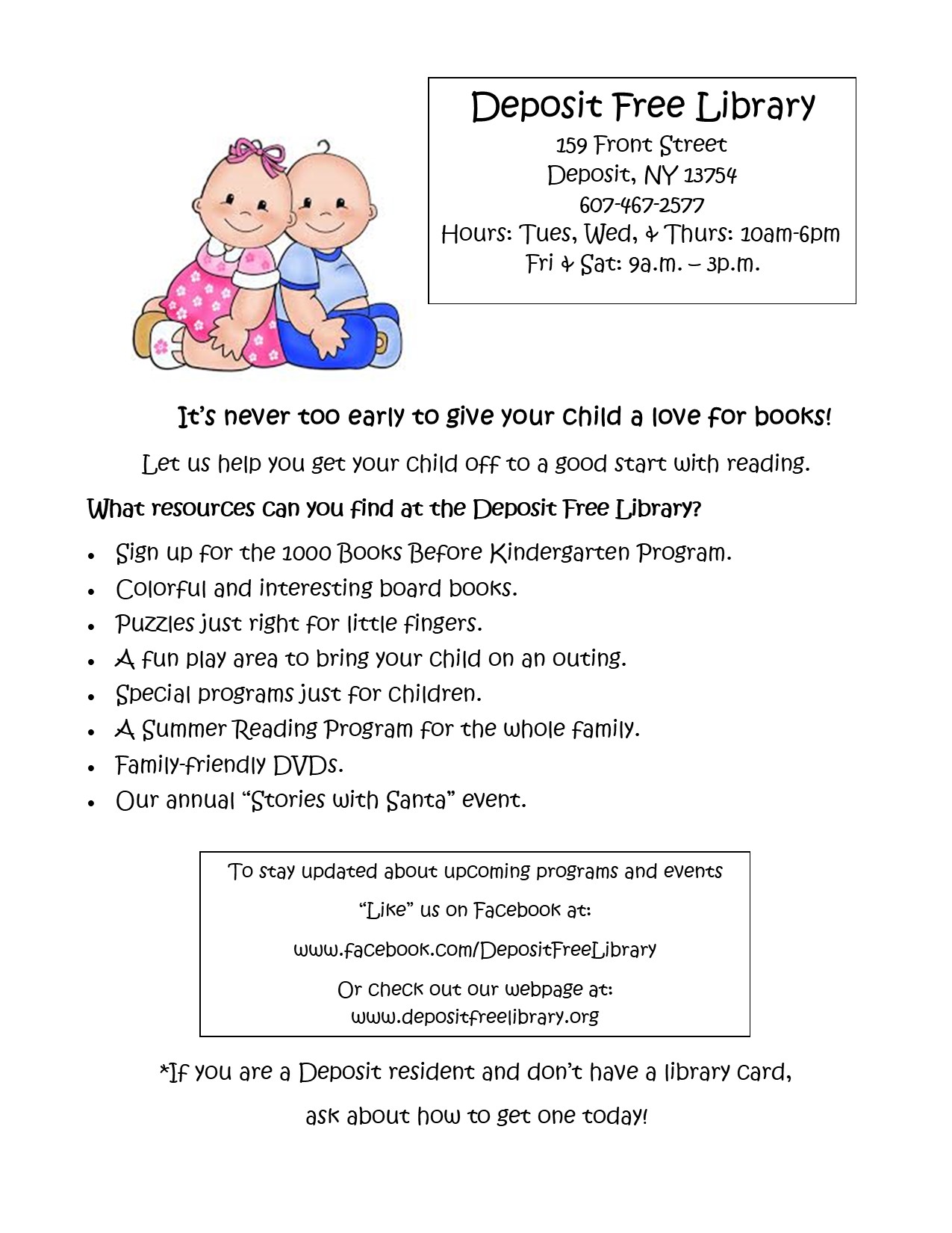 Deposit Free Library